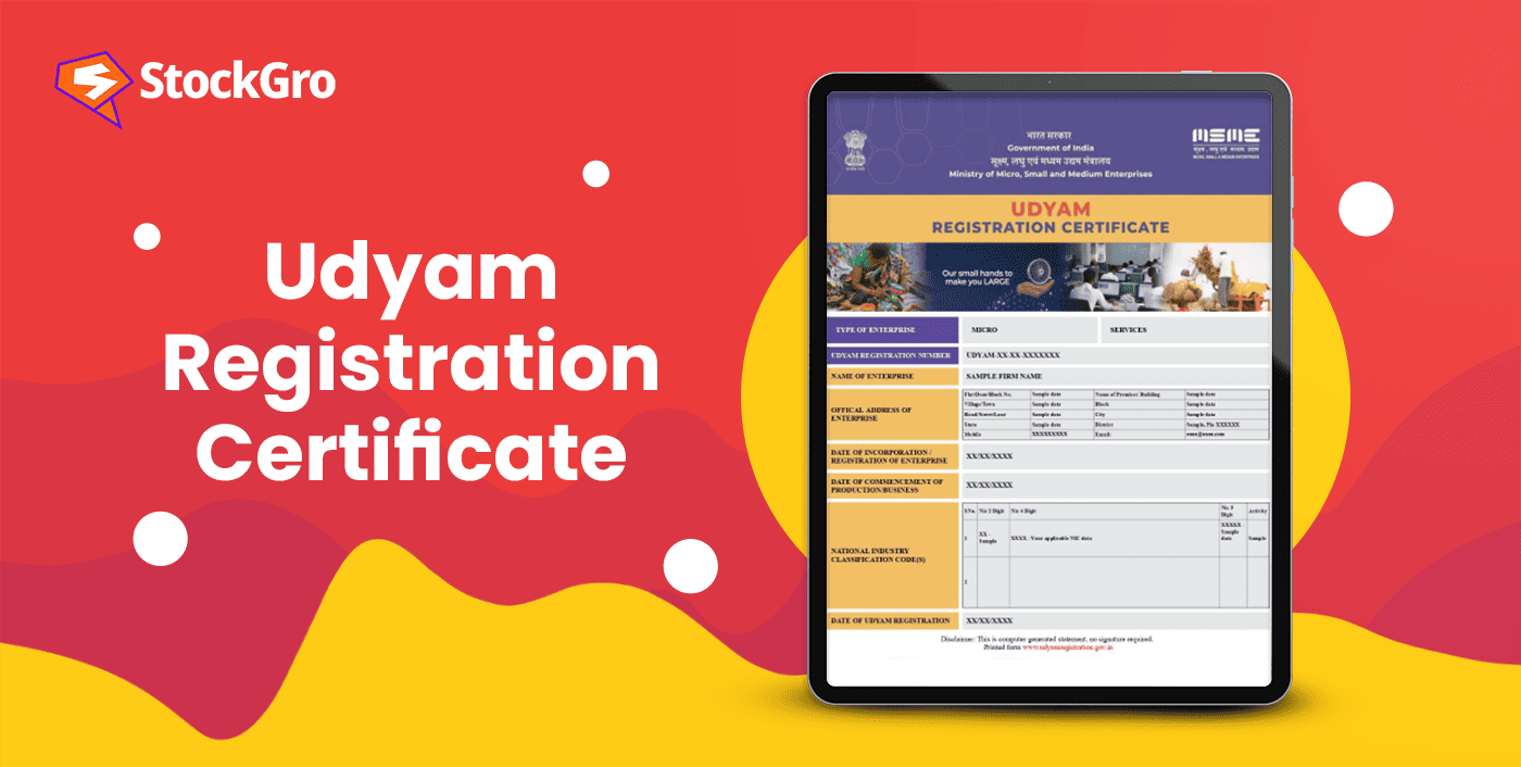 Udyam registration certificate: Classification and advantages