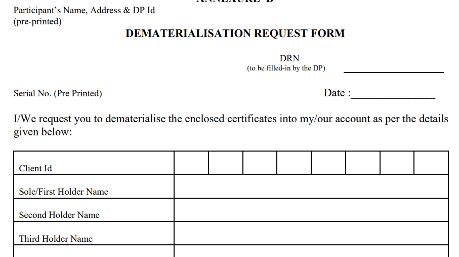 What is the DRF form and how to fill it out?